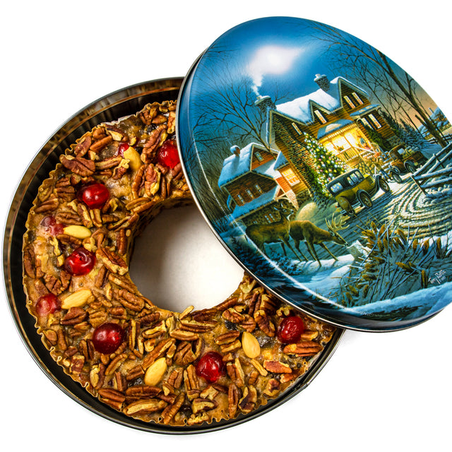 Grandma's Original Fruitcake in a Holiday Tin