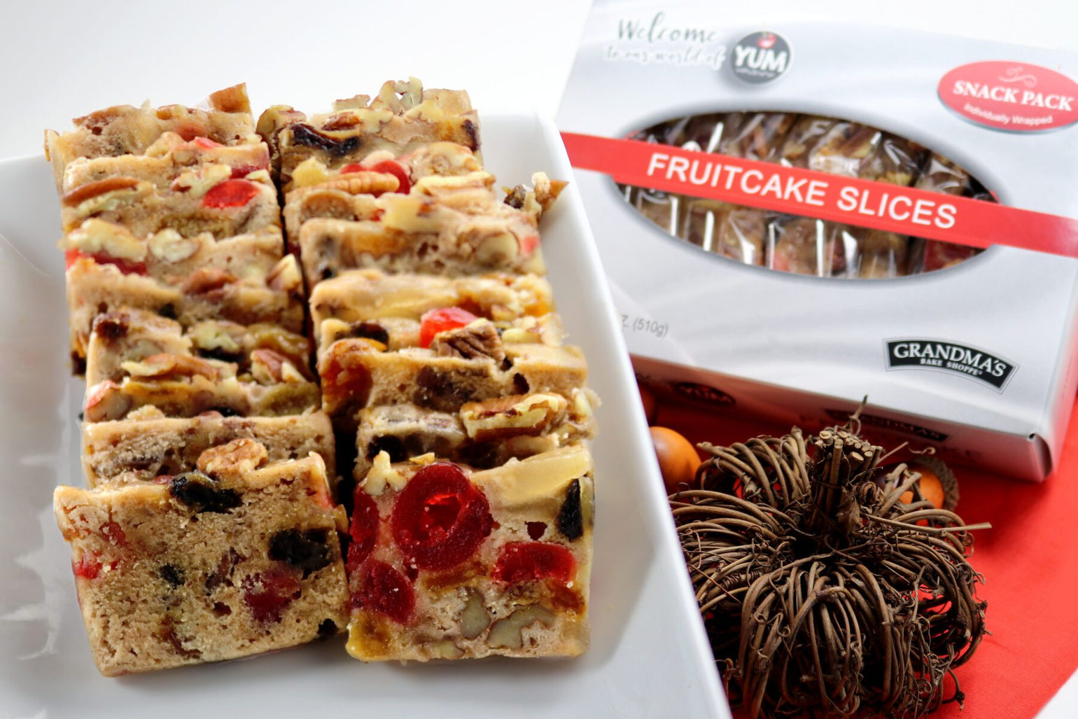 Grandma's Original Fruitcake Slices – Individually Wrapped Treats