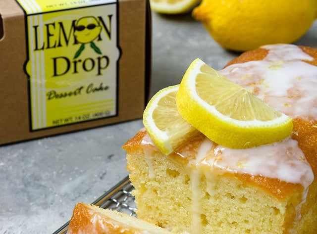 Lemon Drop Liqueur Cake Bar
